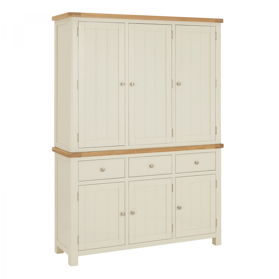 Marbury Cream Painted Triple Kitchen Larder Pantry Cupboard | The ...