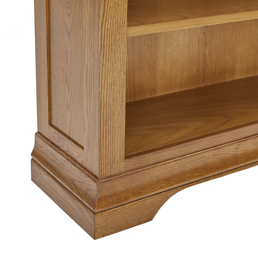 French Louis Oak Large Tall Bookcase | The Furniture Market