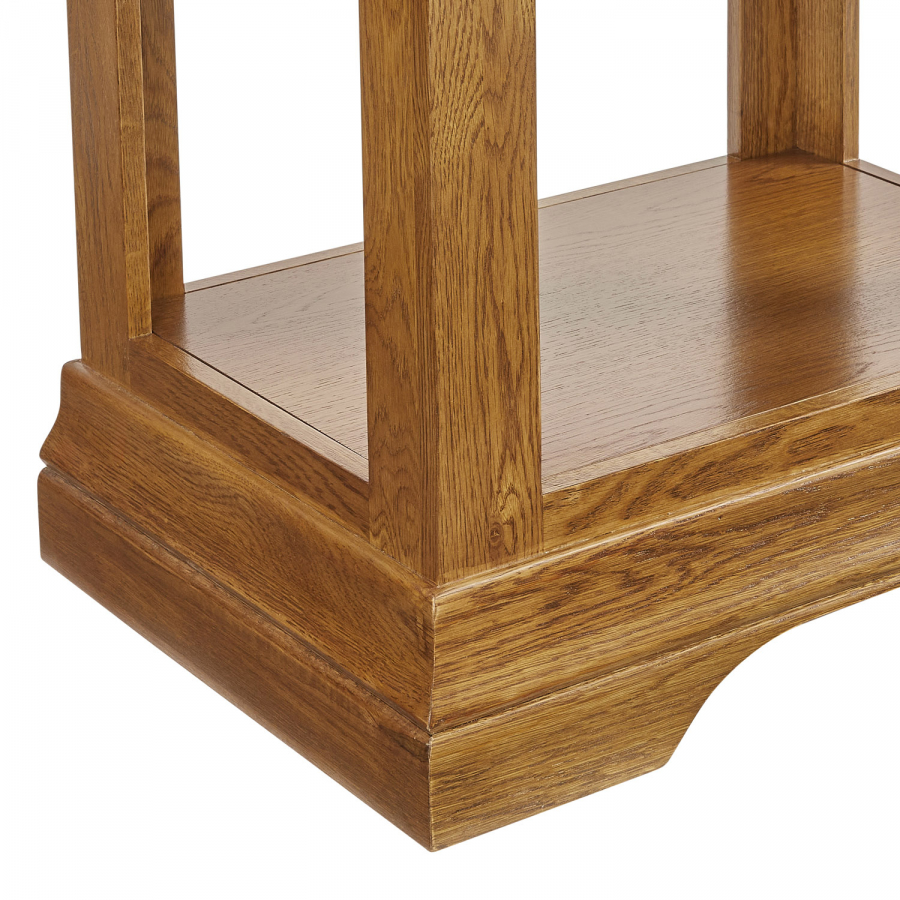 French Louis Oak Side Lamp Table | The Furniture Market