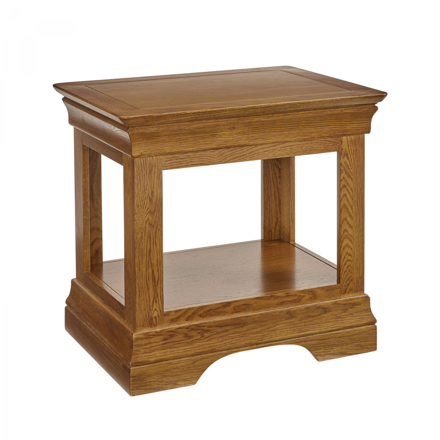 French Louis Oak Side Lamp Table | The Furniture Market