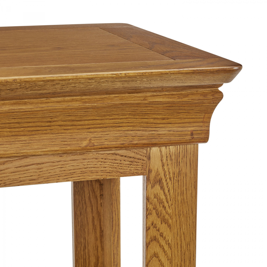 French Louis Oak Side Lamp Table | The Furniture Market