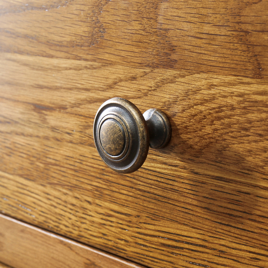 French Louis Oak Extra Large Grand Library Bookcase with 3 Drawers ...