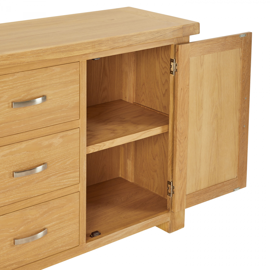 Marbury Classic Oak Medium Sideboard | The Furniture Market