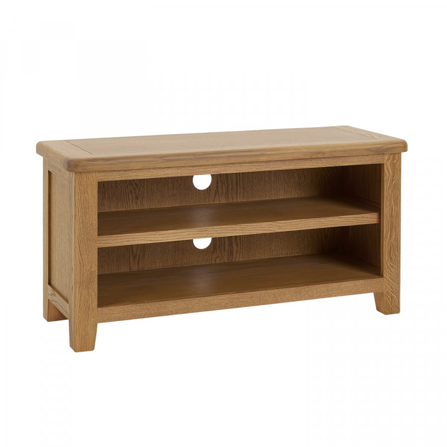 Cotswold Rustic Smoked Oak Shoe Storage Bench | The Furniture Market