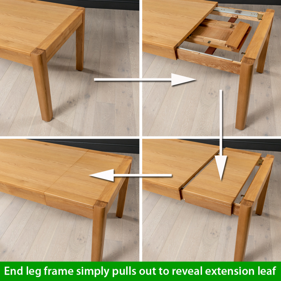 Soho Oak Medium Extending Dining Table – to seat 4 to 6 people | The ...