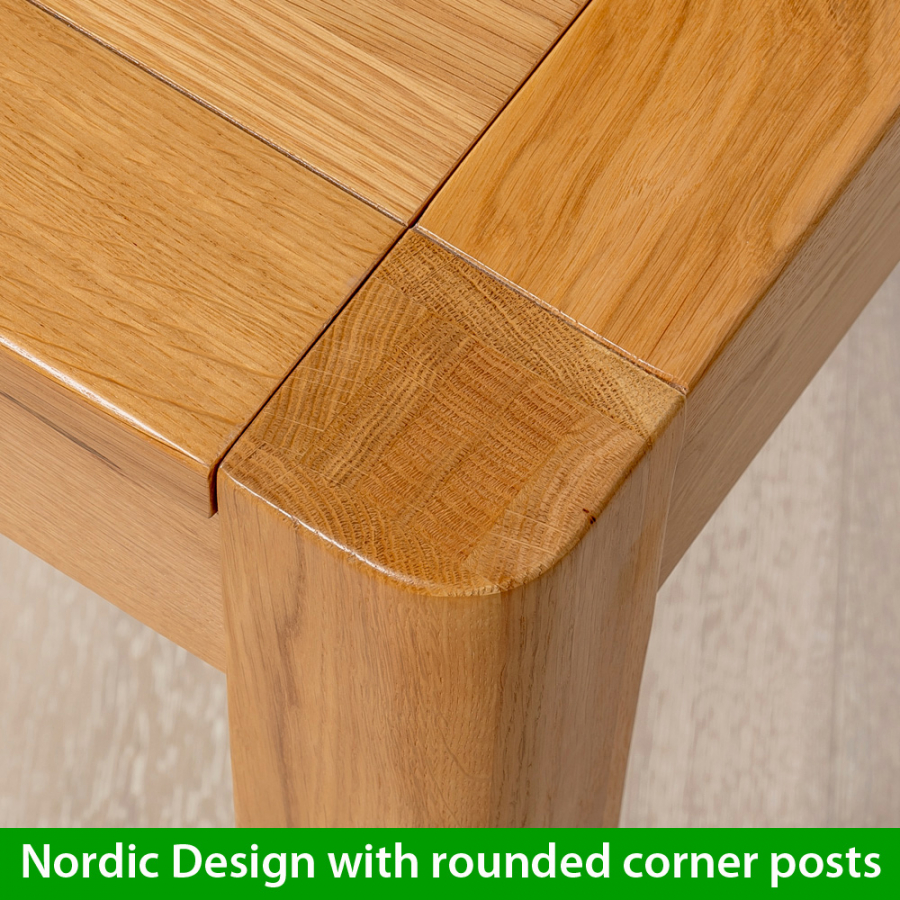 Soho Oak Large Extension Dining Table 180-220cm | The Furniture Market