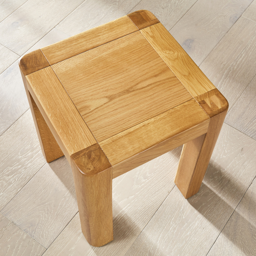 Soho Oak Lamp Side Table | The Furniture Market