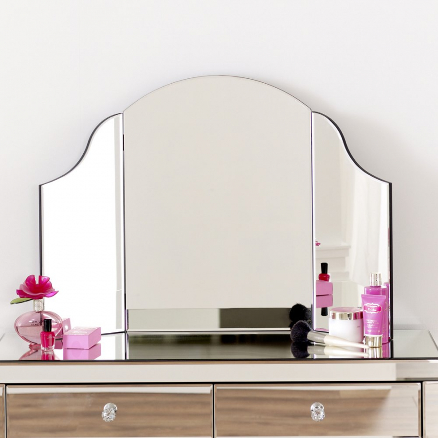 Venetian Curved Dressing Table Mirror | The Furniture Market