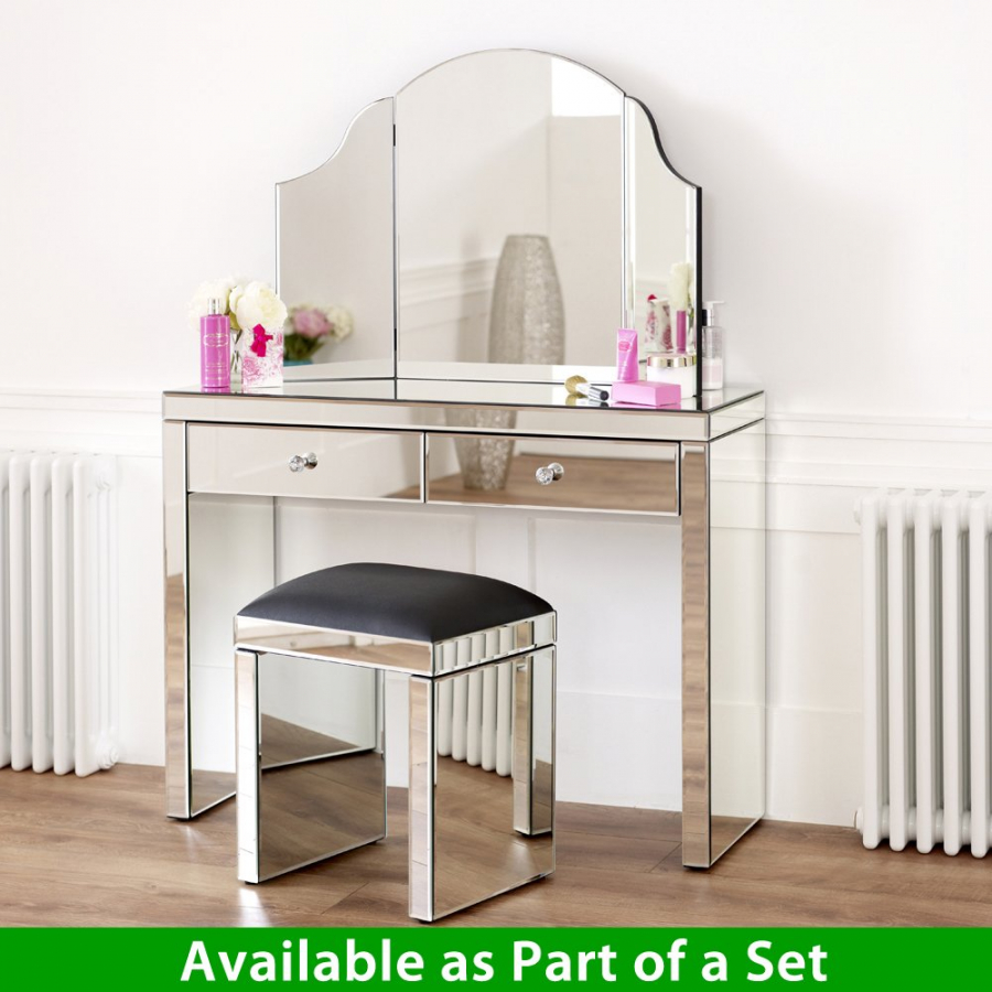 Venetian Curved Dressing Table Mirror | The Furniture Market