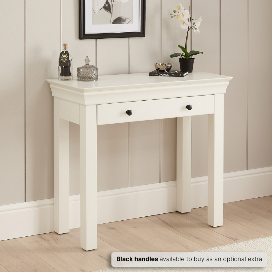Wilmslow White Painted 1 Drawer Dressing Table | The Furniture Market