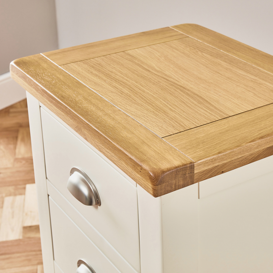 Cotswold Cream Painted 5 Drawer Tallboy Chest of Drawers | The ...