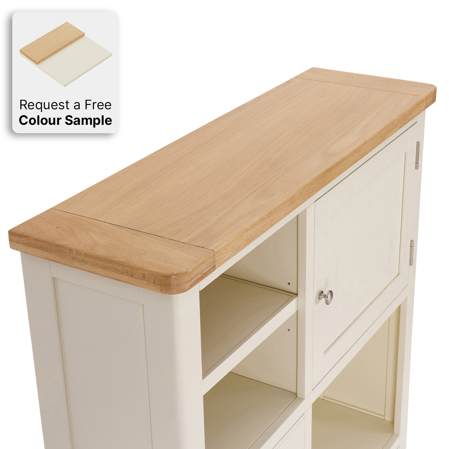 Marbury Cream Painted High Open Display Shelf Unit Bookcase | The ...
