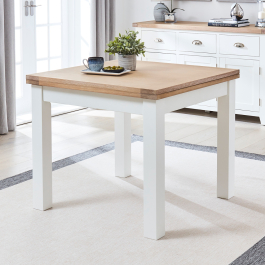 Lynton white flip top dining table store